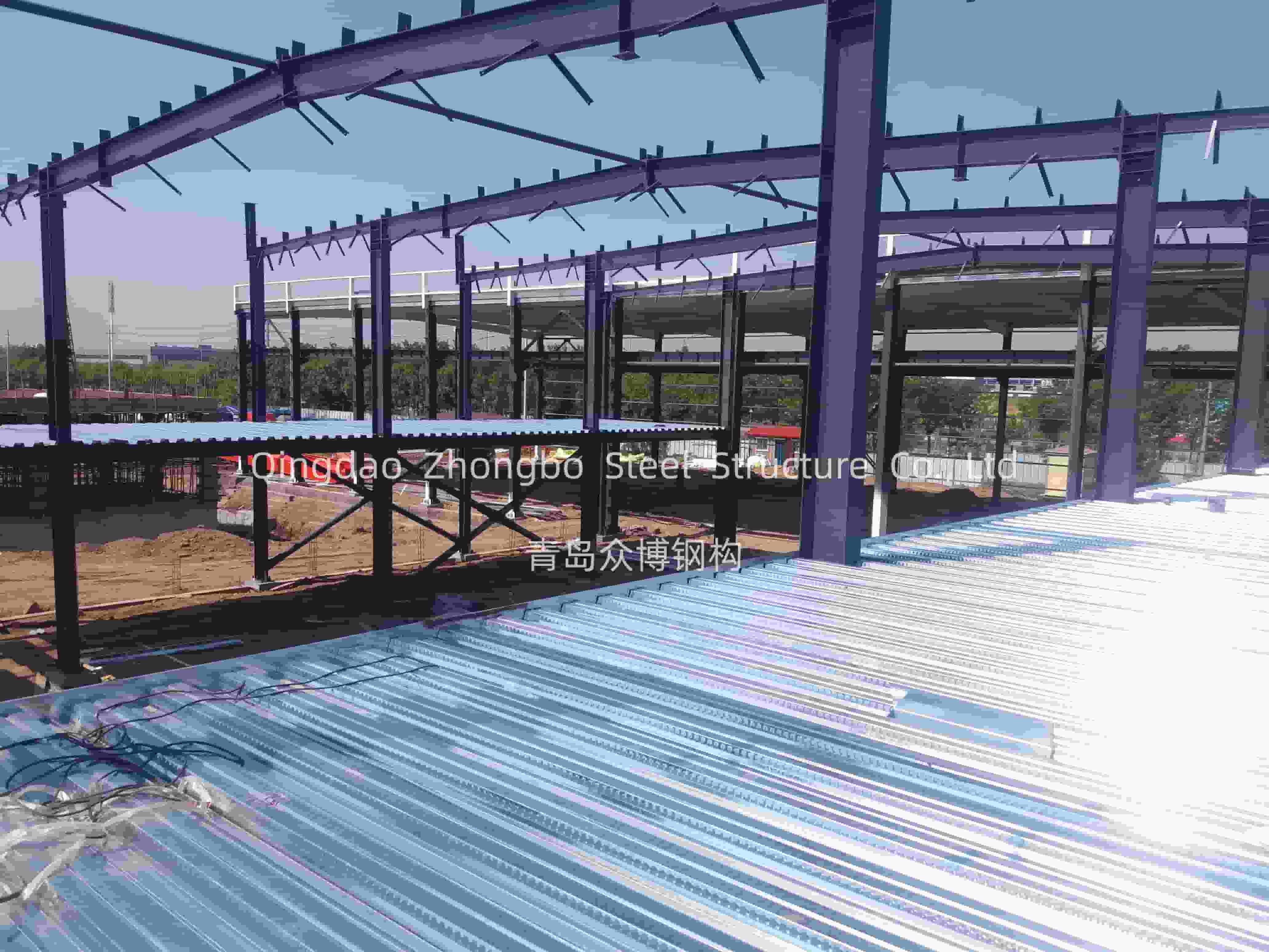 Open Steel Truss Floor Deck Prefabricated Houses Cold Rolled Galvanized ...